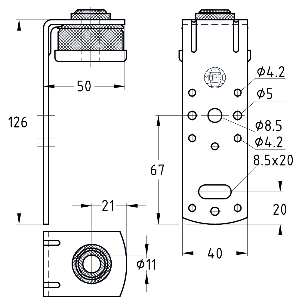 MÜPRO | Duct fixing angles